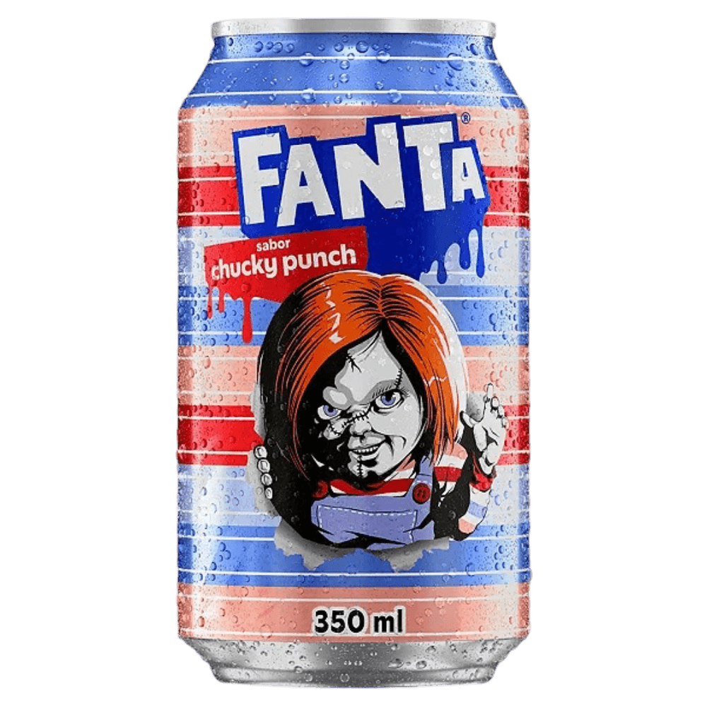 REFRIGERANTE FANTA MISTERIO CHUCKY LATA 350ML - redemix